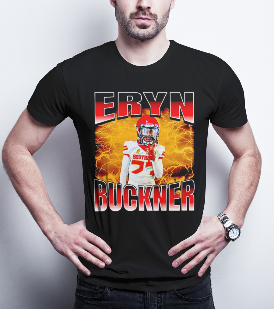 Eryn Buckner Southern Football Vintage Style With Lightning Background T-Shirt