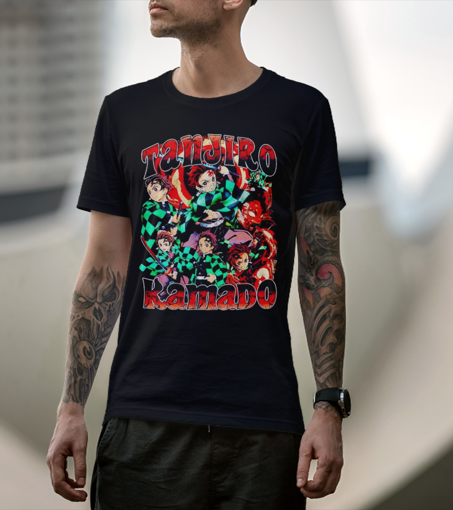 Tanjiro Kamado Vintage Anime Character Collection T-Shirt