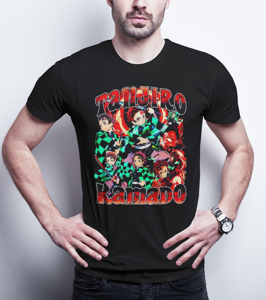 Tanjiro Kamado Vintage Anime Character Collection T-Shirt