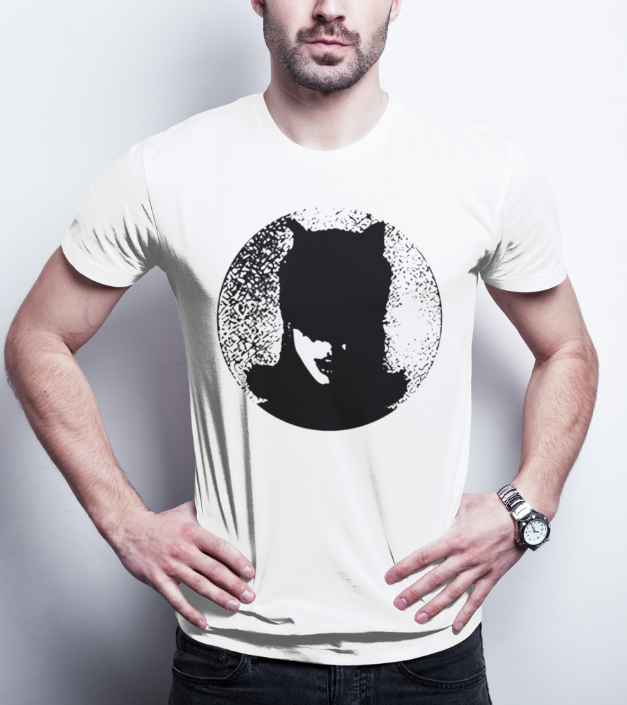 Batwoman The Boy Is Mine Dark Silhouette Circle T-Shirt