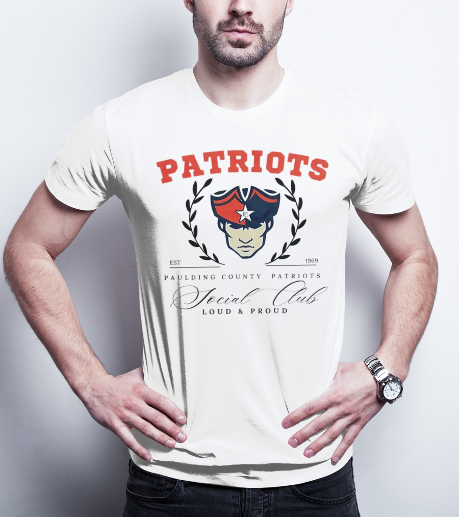 Patriots Paulding County Social Club Loud And Proud Est 1969 T-Shirt