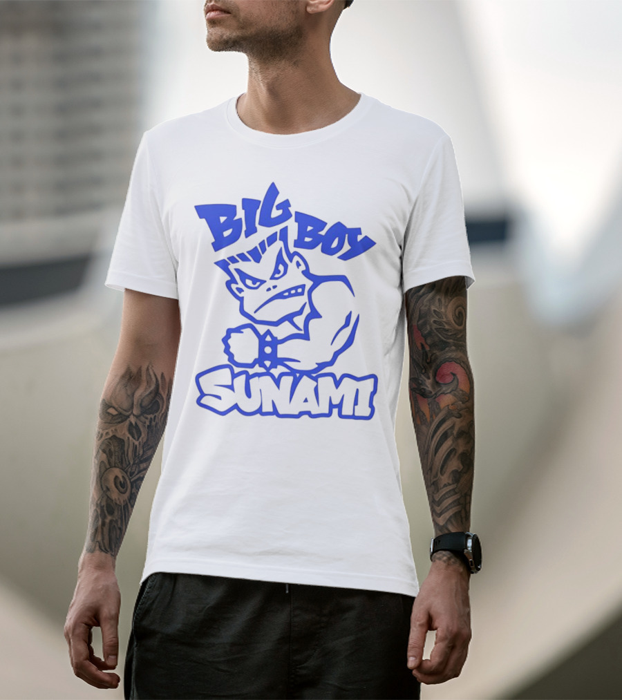 Big Boy Sunami Punching Character T-Shirt