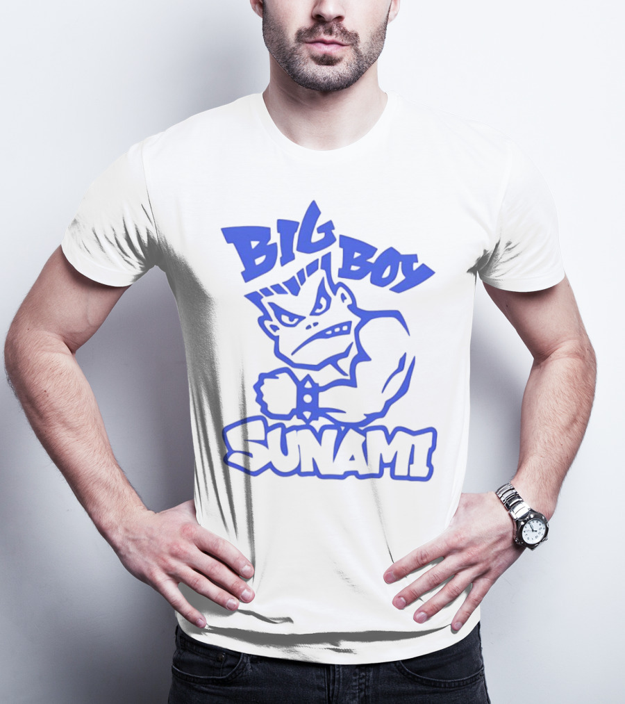 Big Boy Sunami Punching Character T-Shirt