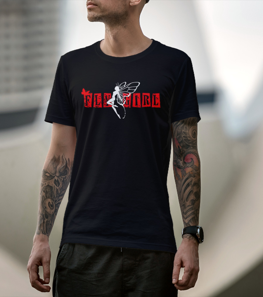 Beeztrapkotm Fly Girl Black Queen Fairy Wings T-Shirt