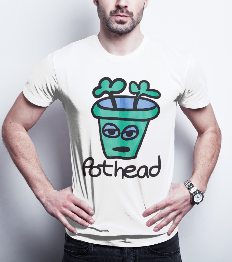 For The Homies Pothead Plant Cartoon T-Shirt