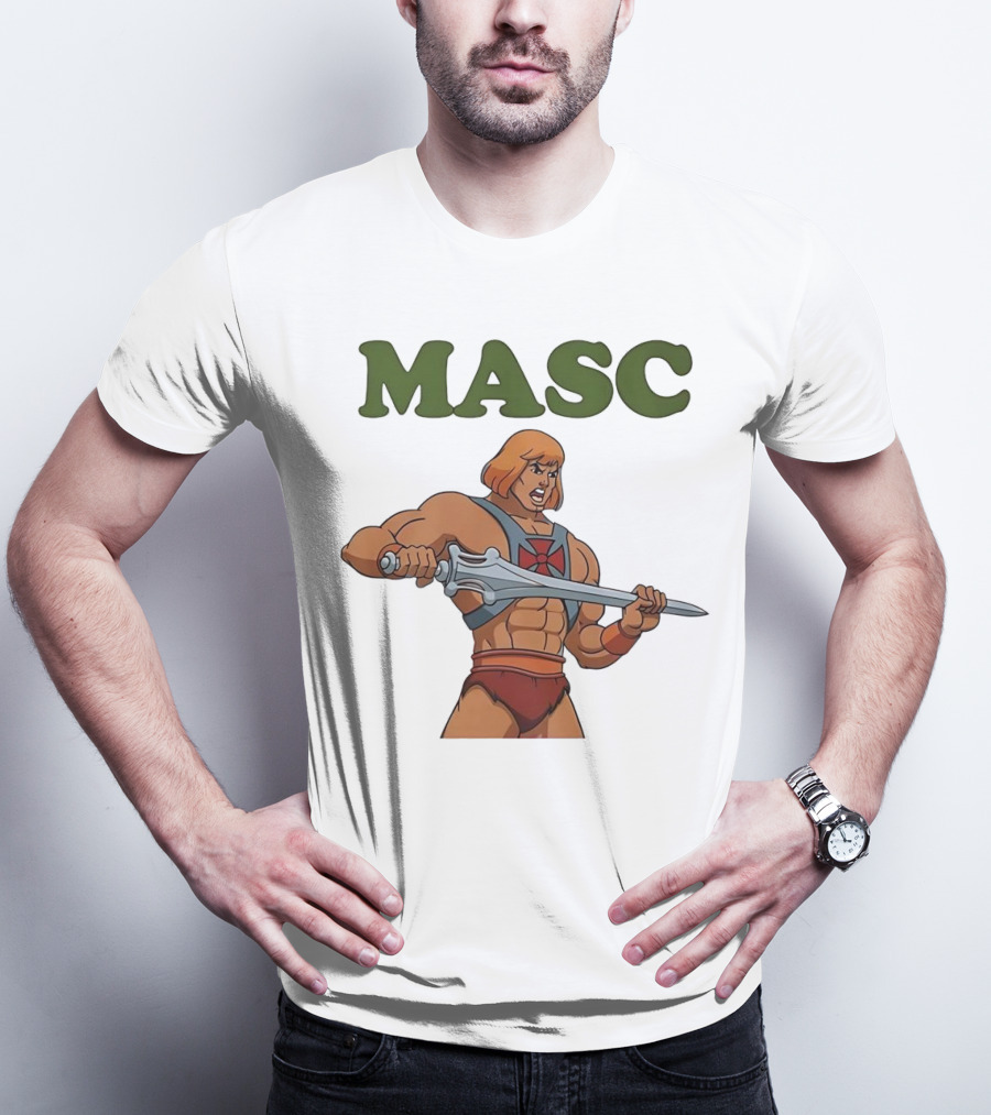MASC He-Man Comic Character T-Shirt
