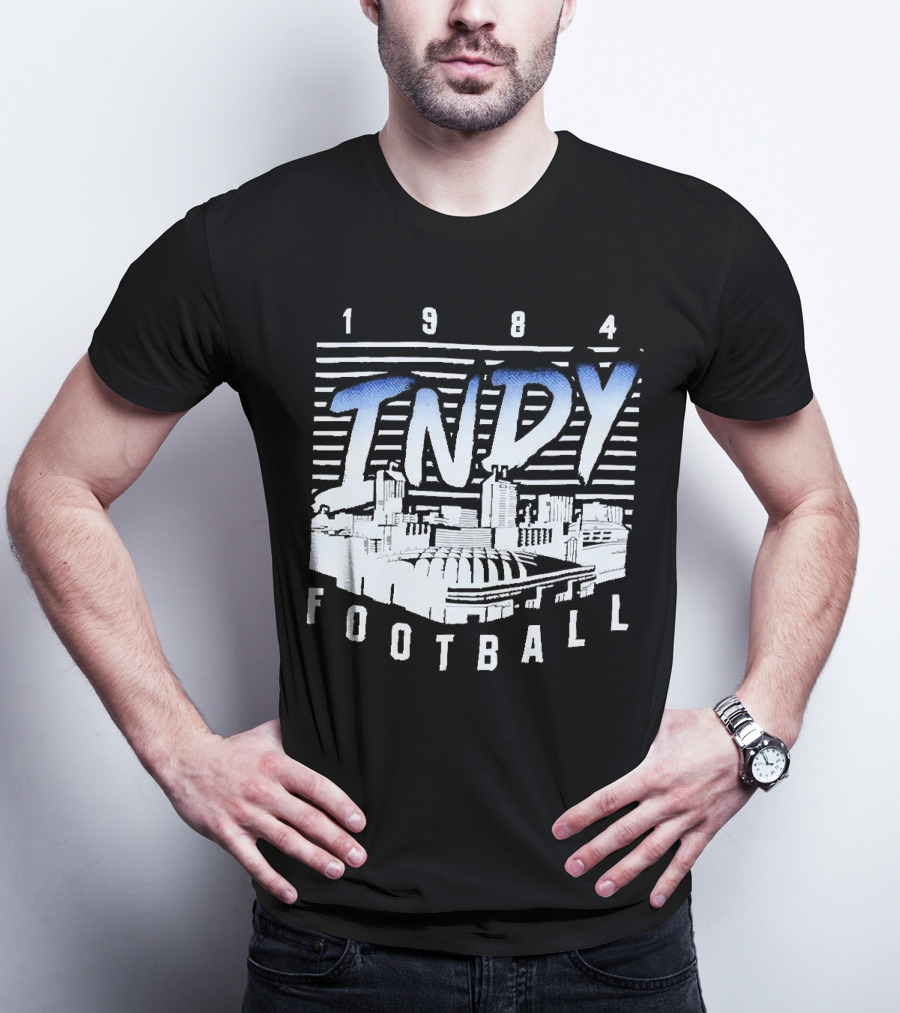 1984 Indy Football Skyline T-Shirt