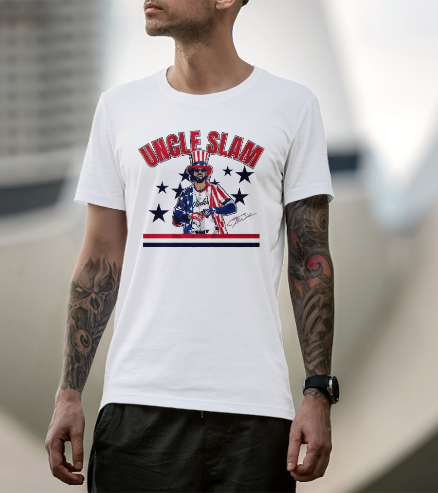 UNCLE SLAM Jesse Winker Signature Patriotic T-Shirt