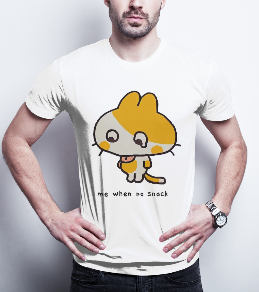 Liliuhms Me When No Snack Cat Cute Character T-Shirt
