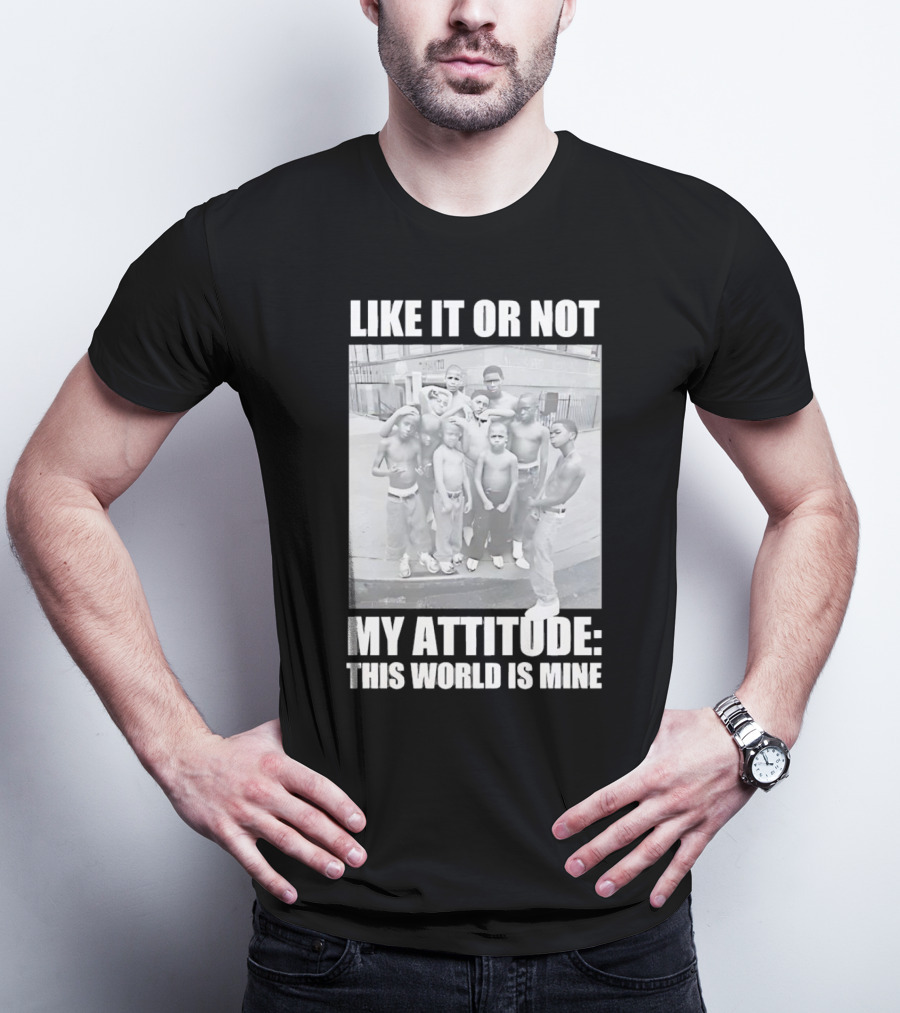 LIKE IT OR NOT MY ATTITUDE THIS WORLD IS MINE T-Shirt