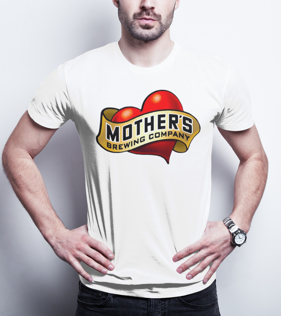 Mother's Brewing Company Heart Red Emblem T-Shirt