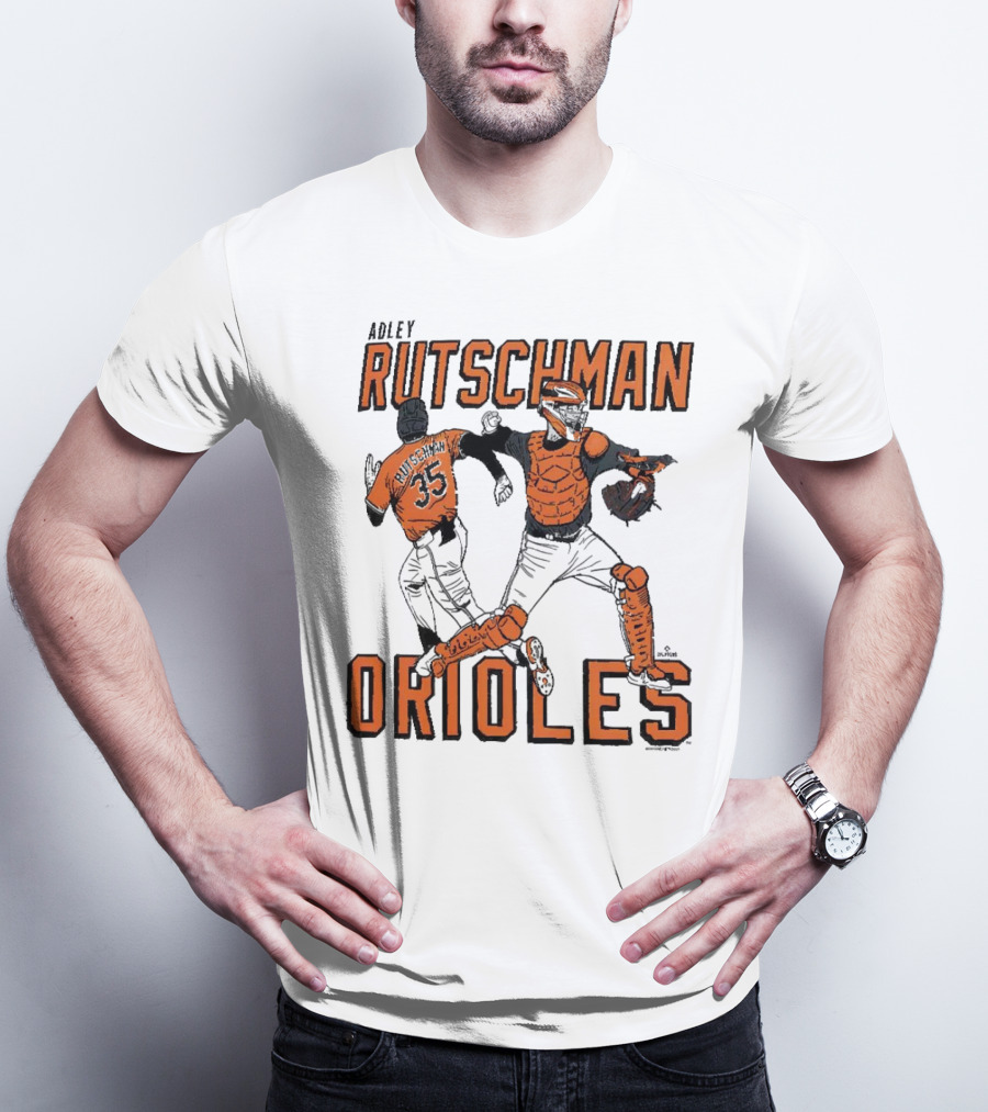 Adley Rutschman Baltimore Orioles #35 MLB Catcher T-Shirt