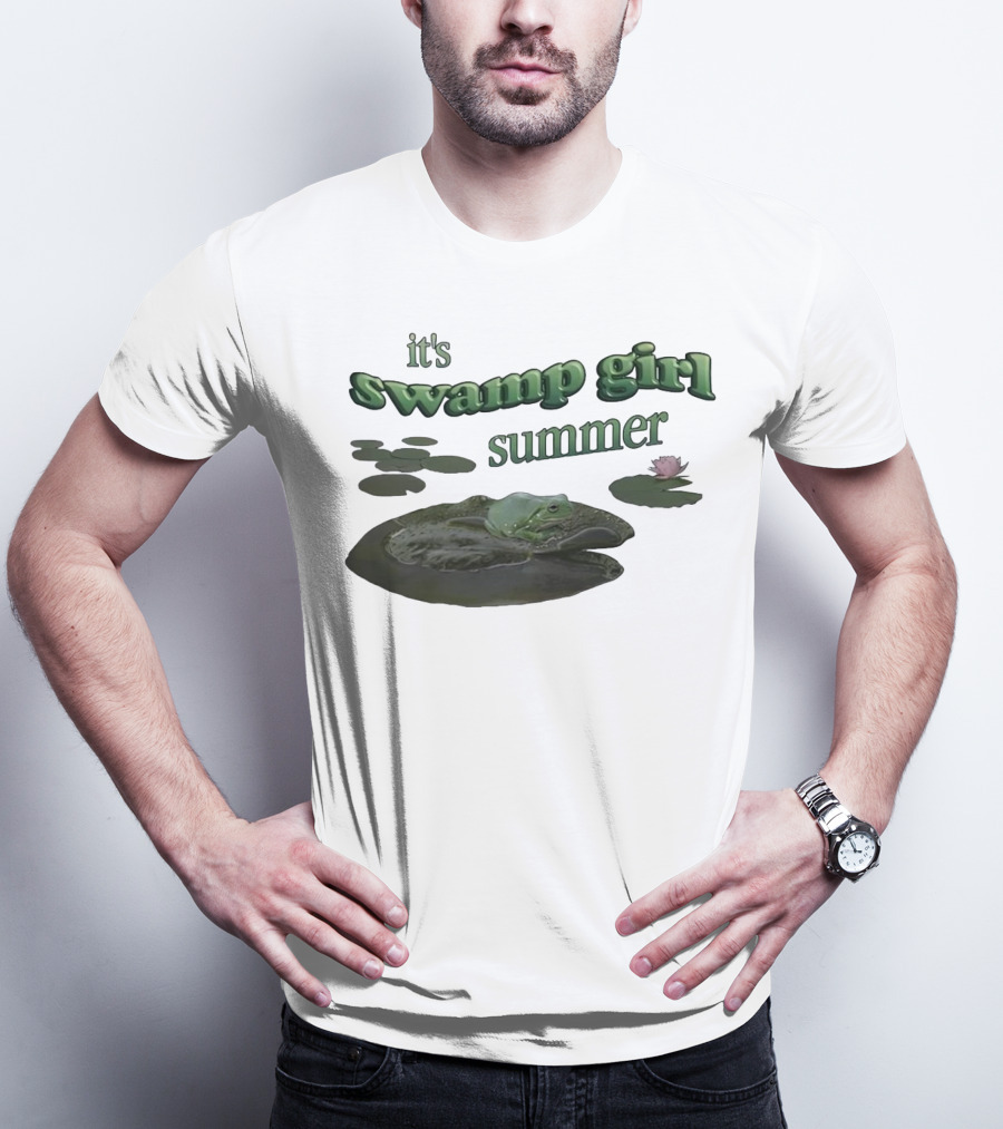 It's Swamp Girl Summer Frog Lily Pads Blossom T-Shirt