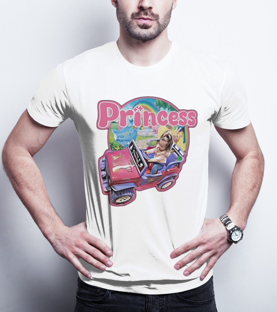 Princess Rainbow Fantasy Adventure Kids Jeep T-Shirt