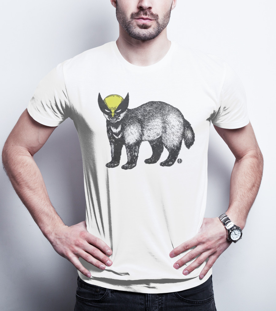 This Is Textbook Wolverine With Yellow Mask On Animal T-Shirt