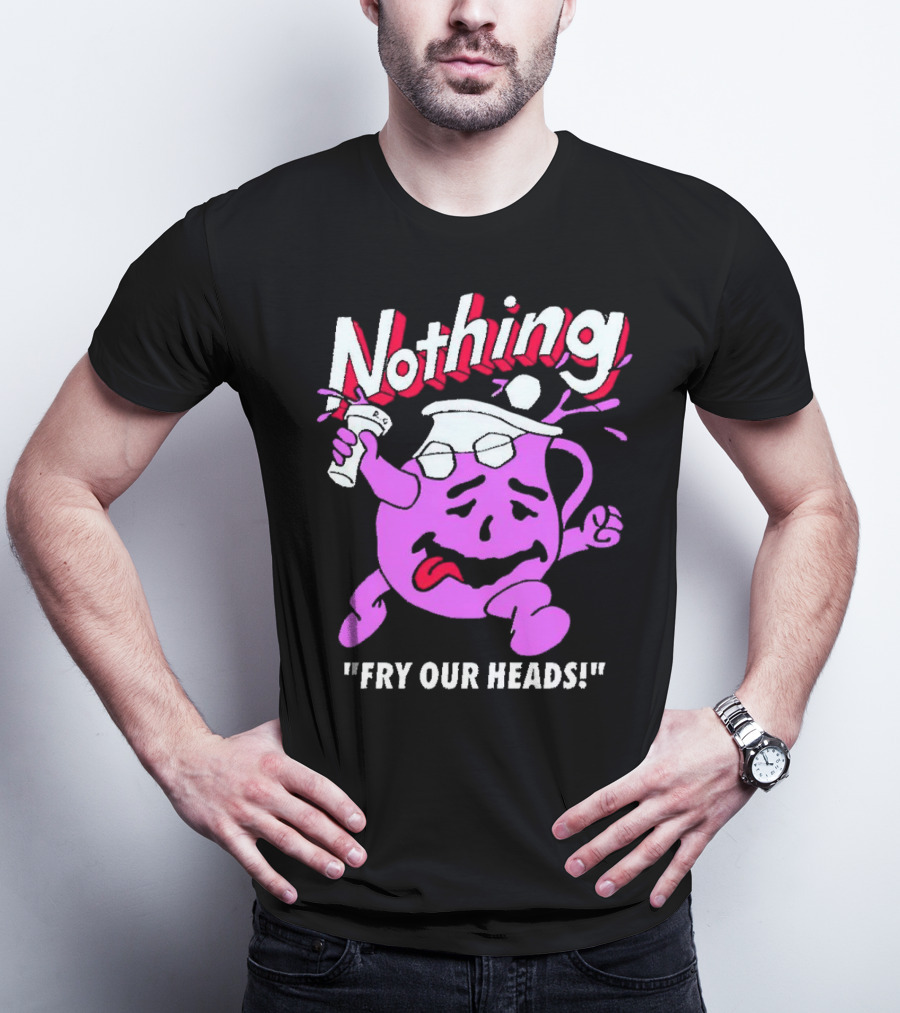 Nothing Fry Our Heads Purple Pitcher Character T-Shirt