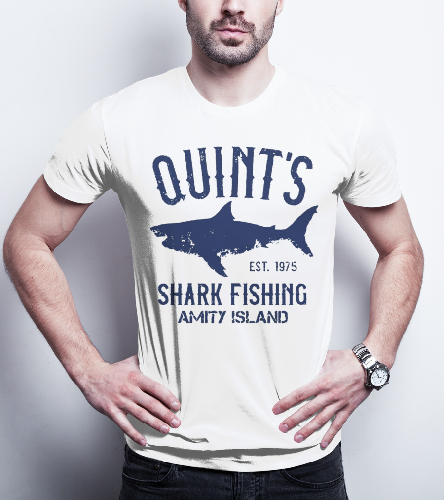 Quint’s Shark Fishing Amity Island EST 1975 T-Shirt