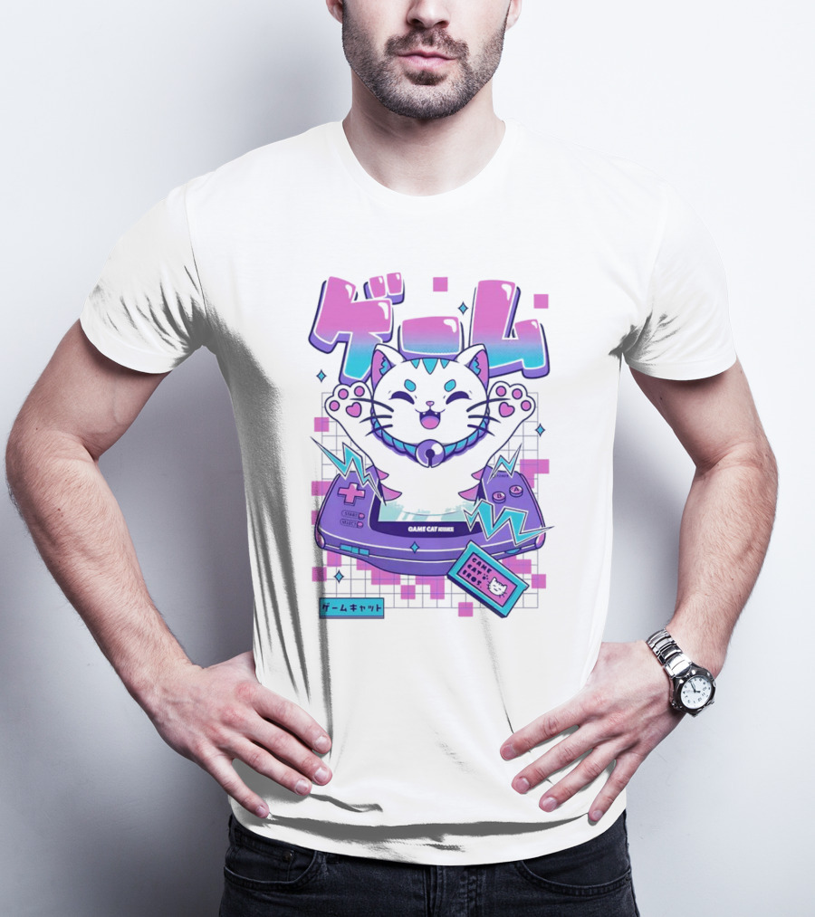 Game Cat Advance Yuri Santos Pereira ゲームキャット T-Shirt