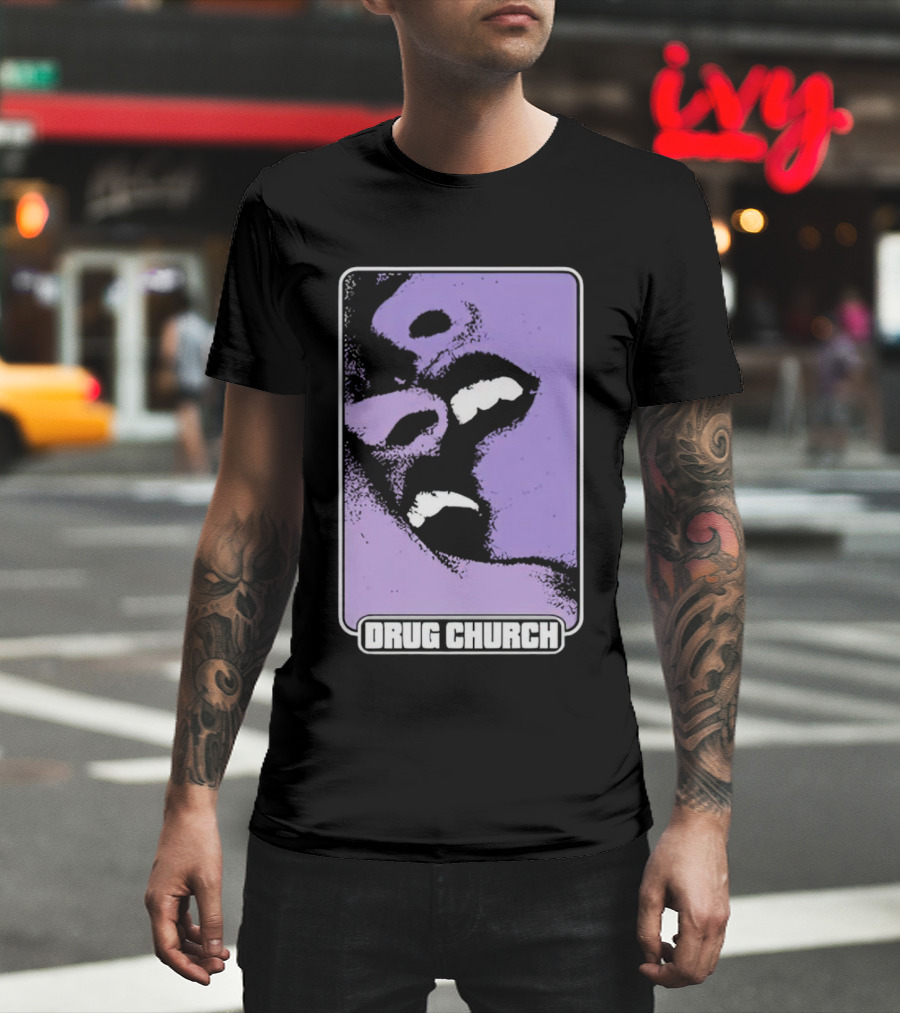 Drug Church Purple Lips Pure Noise T-Shirt
