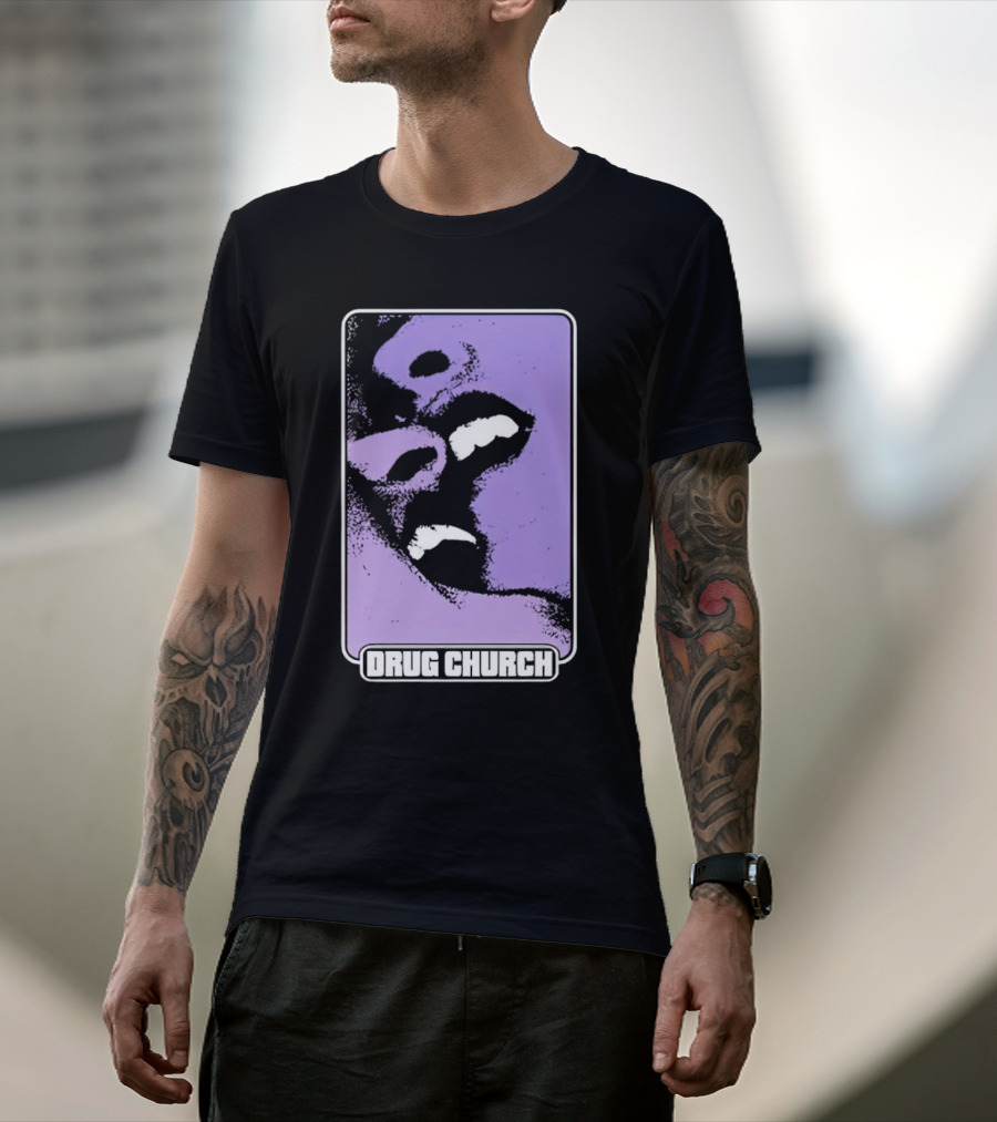 Drug Church Purple Lips Pure Noise T-Shirt
