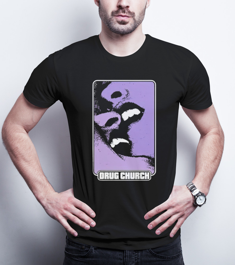 Drug Church Purple Lips Pure Noise T-Shirt
