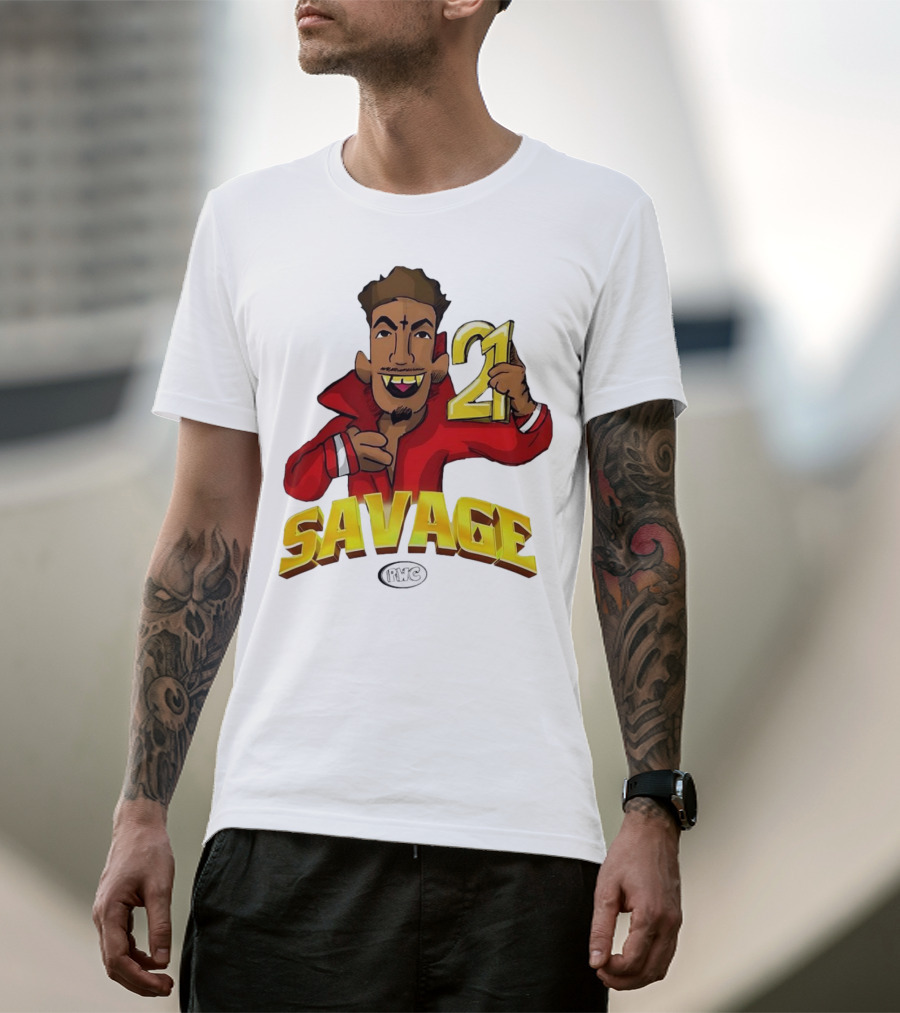 Savage 21 PWC Cartoon Character T-Shirt