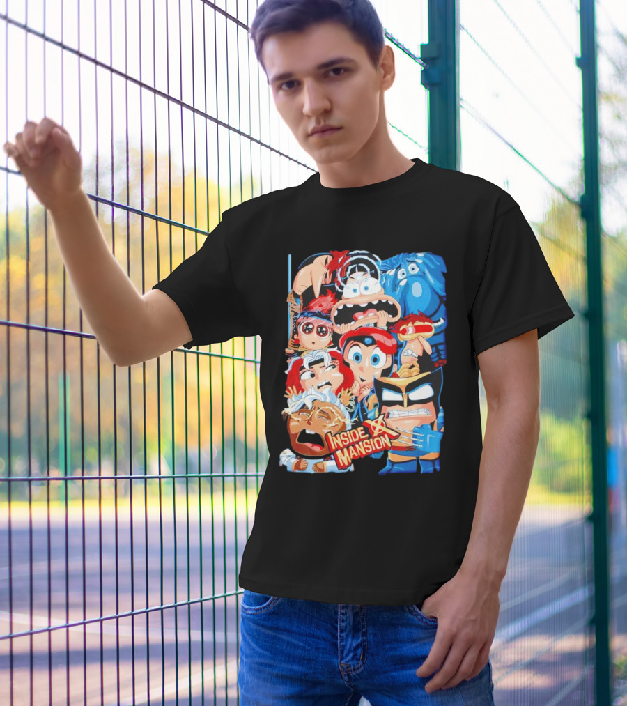 Inside X Mansion Inside Out 2 X-Men Mashup T-Shirt