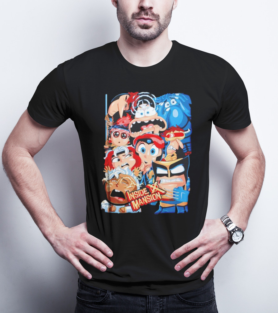 Inside X Mansion Inside Out 2 X-Men Mashup T-Shirt