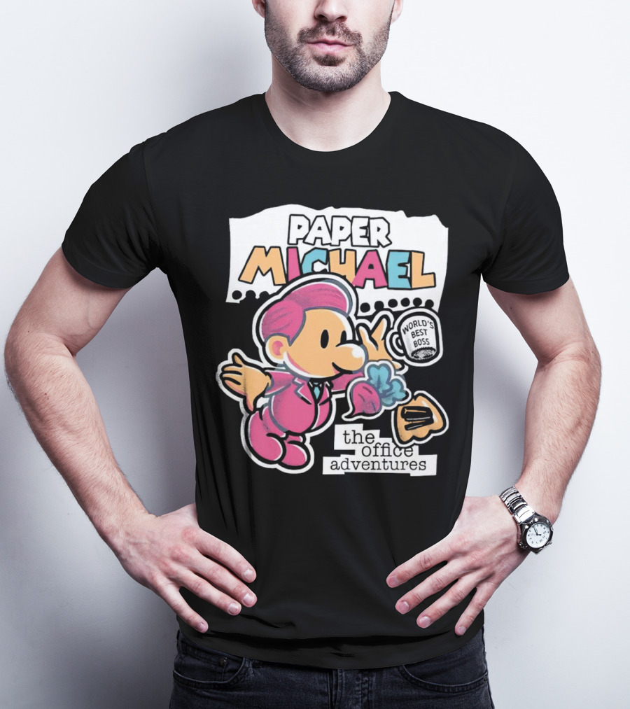 Paper Michael World's Best Boss The Office Adventures T-Shirt