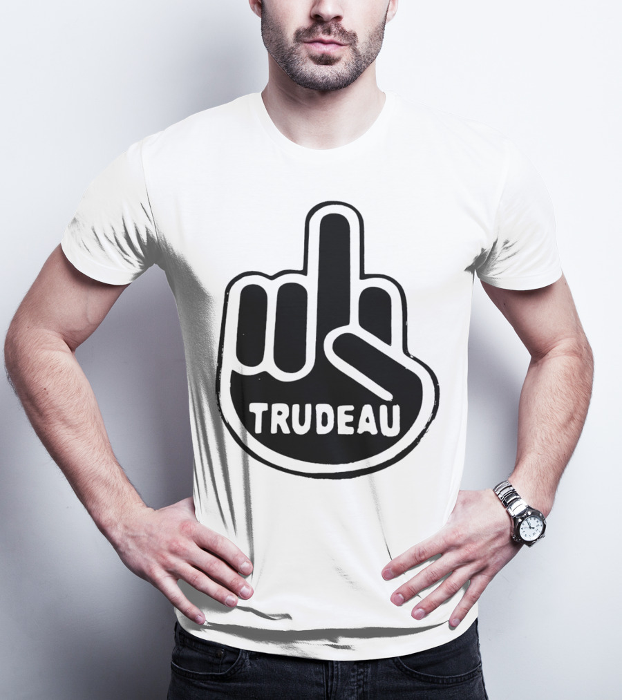 Trudeau Middle Finger Hand Gesture T-Shirt