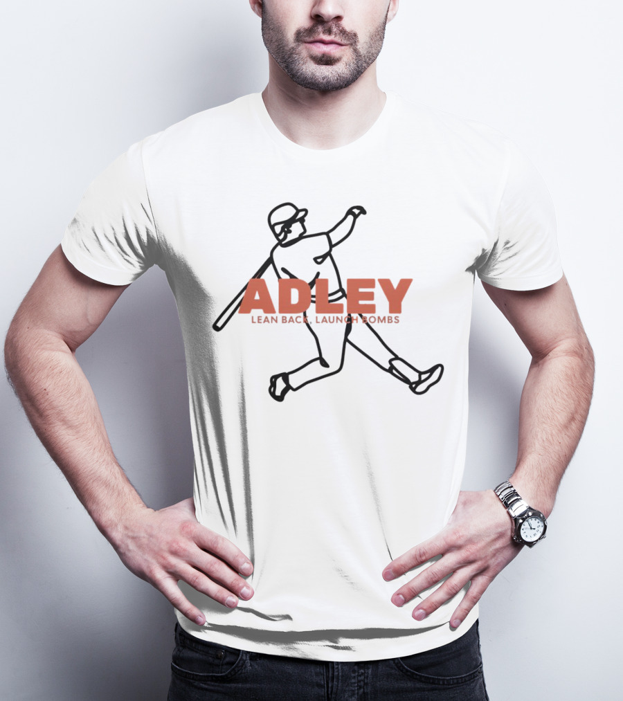 Adley Lean Back Launch Bombs Baseball T-Shirt