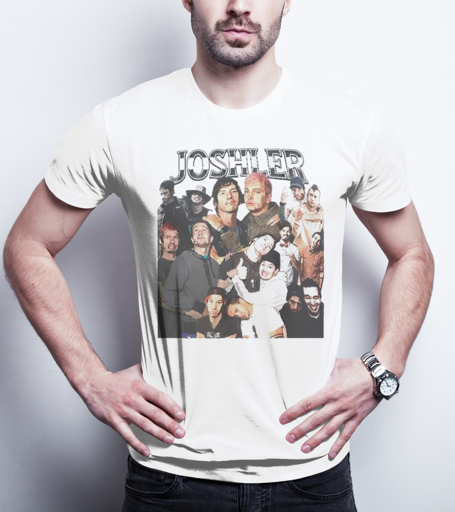 Joshler Collage Of Band Members And Group Poses T-Shirt