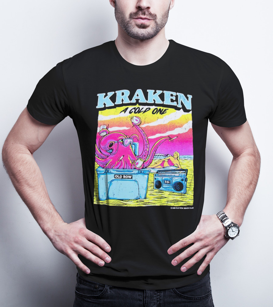 KRAKEN A COLD ONE OLD ROW BEACH CLUB T-Shirt