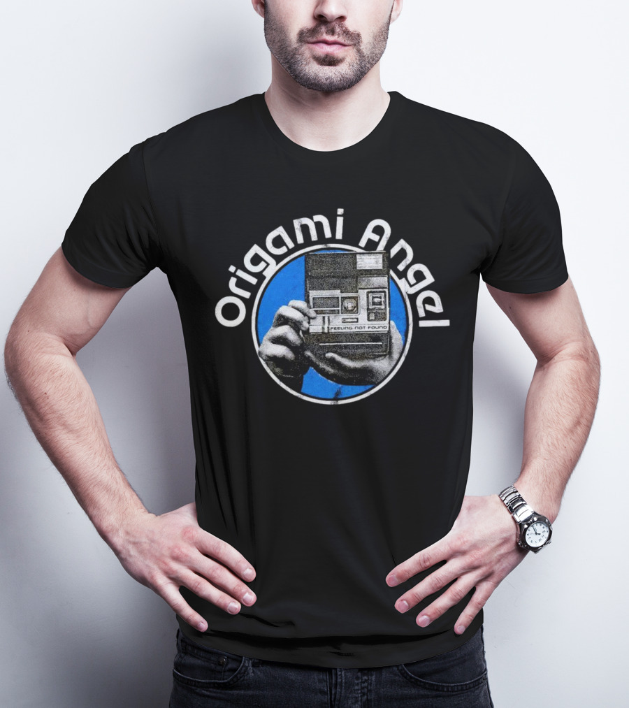 Origami Angel Feeling Not Found Polaroid Image T-Shirt