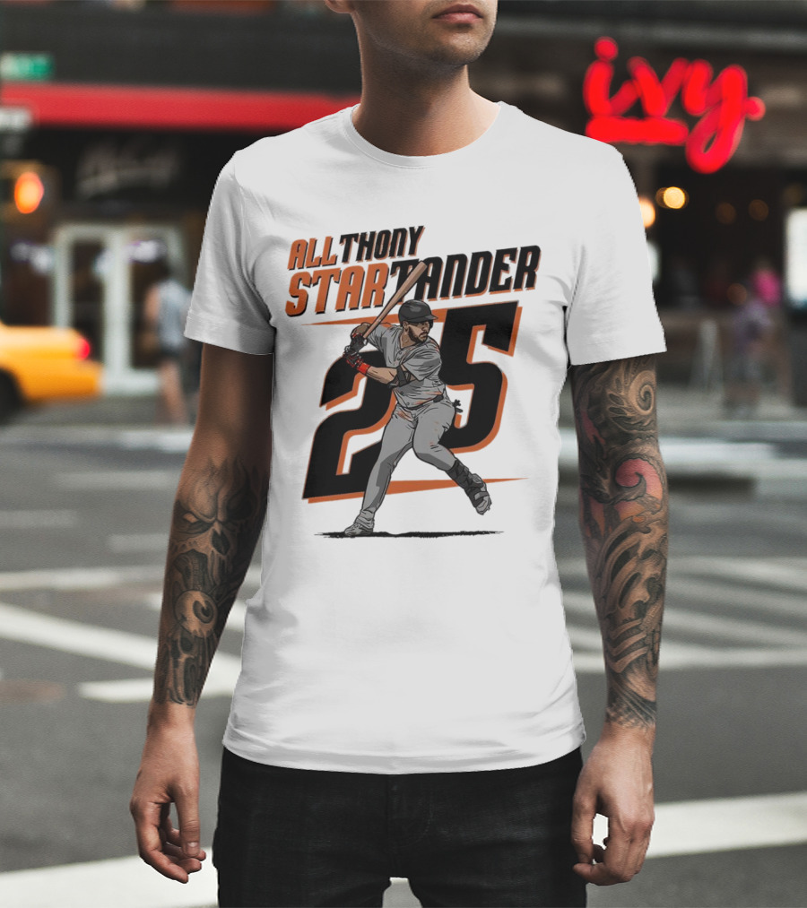 Anthony Santander All-Star Baseball Player Number 25 Baltimore T-Shirt