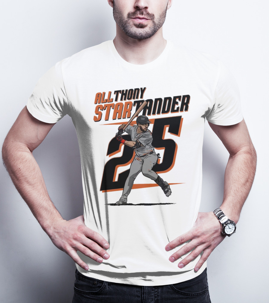 Anthony Santander All-Star Baseball Player Number 25 Baltimore T-Shirt