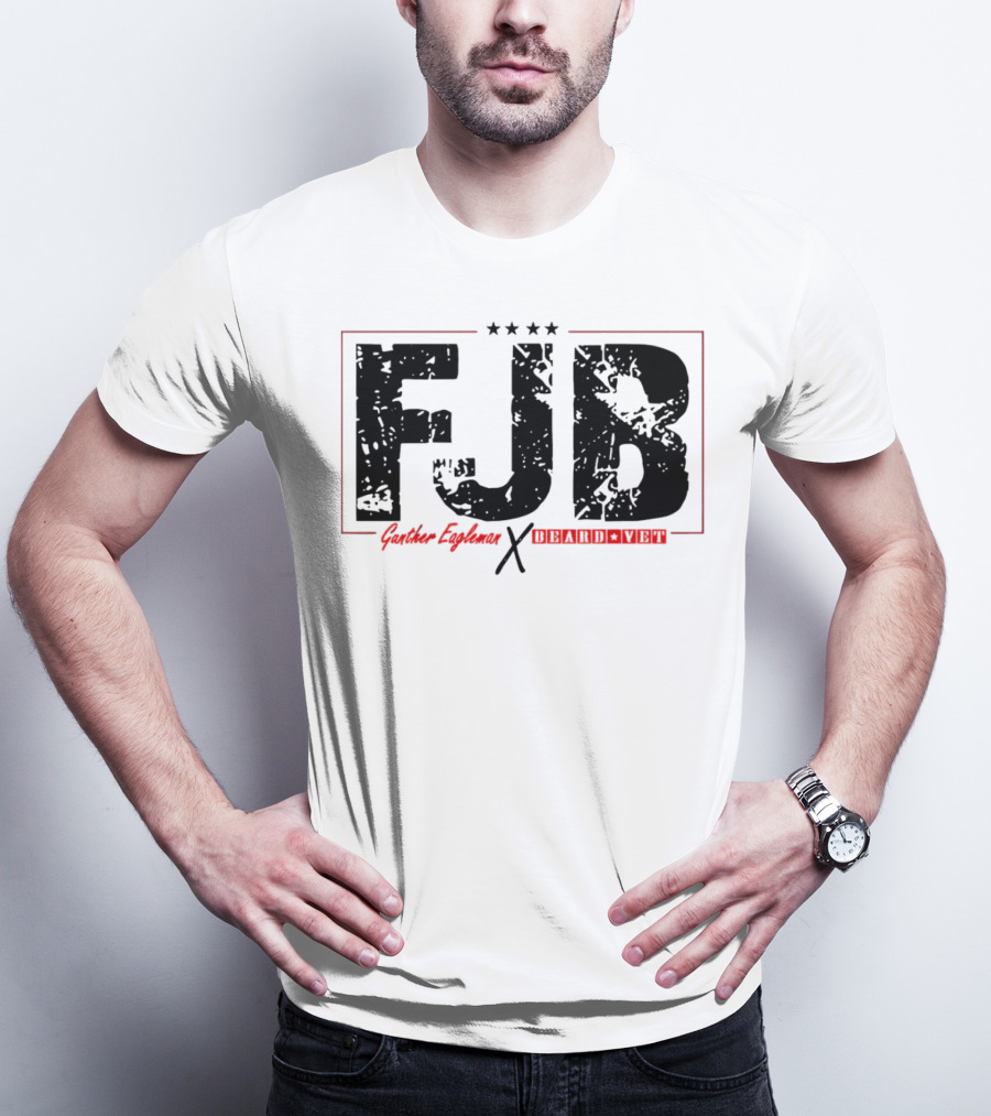 FJB Gunther Eagleman Beard Vet Collaboration Stars T-Shirt