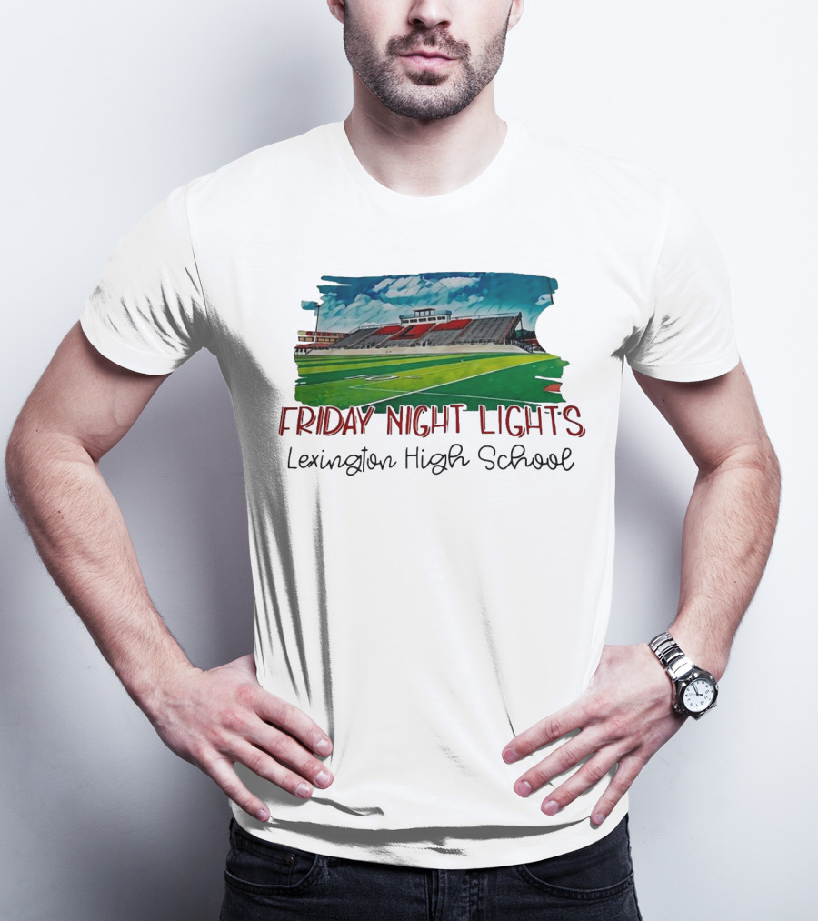 Friday Night Lights Lexington High School Football Stadium T-Shirt