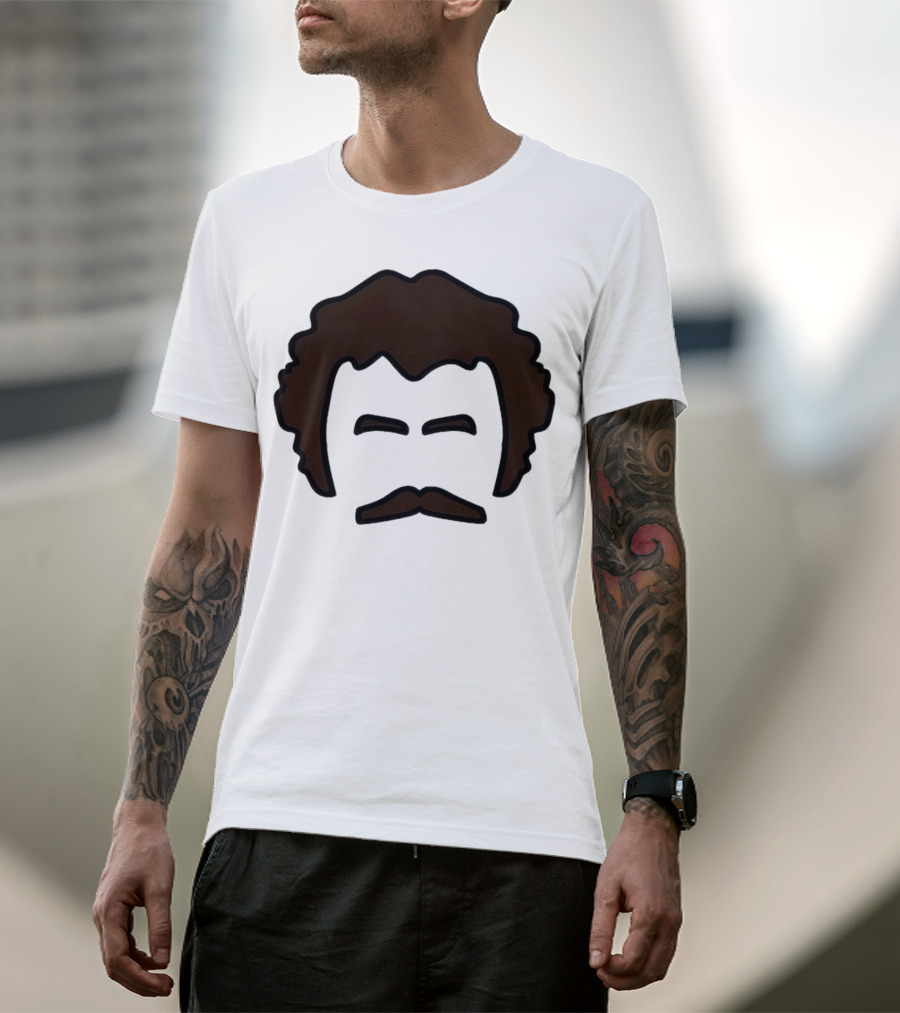 John Oates Mustache Hair T-Shirt
