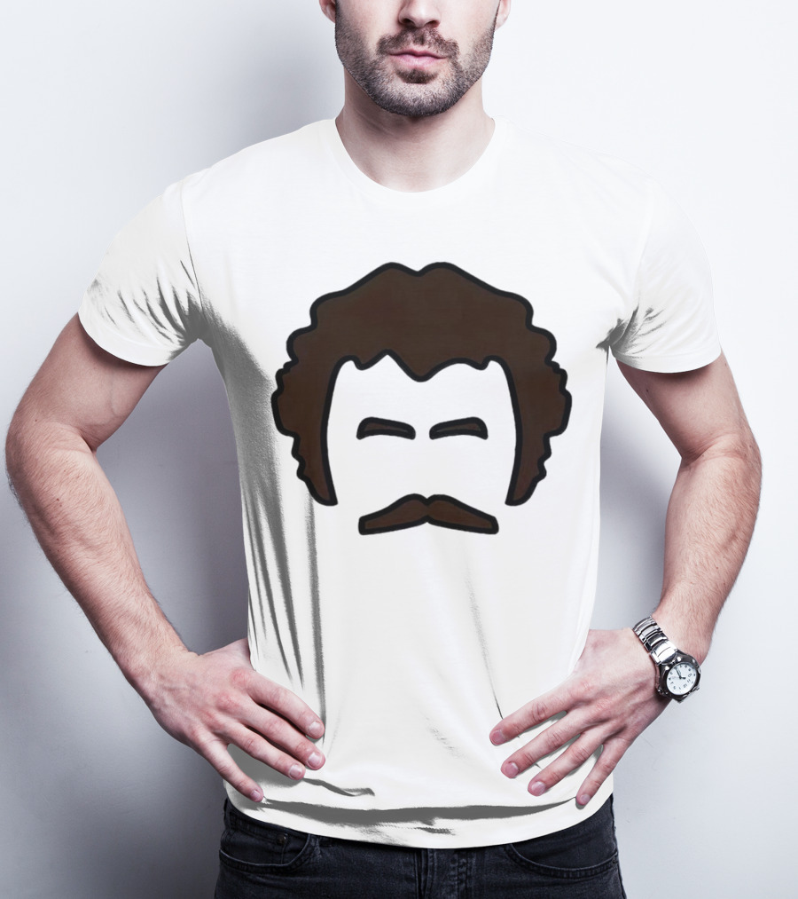 John Oates Mustache Hair T-Shirt