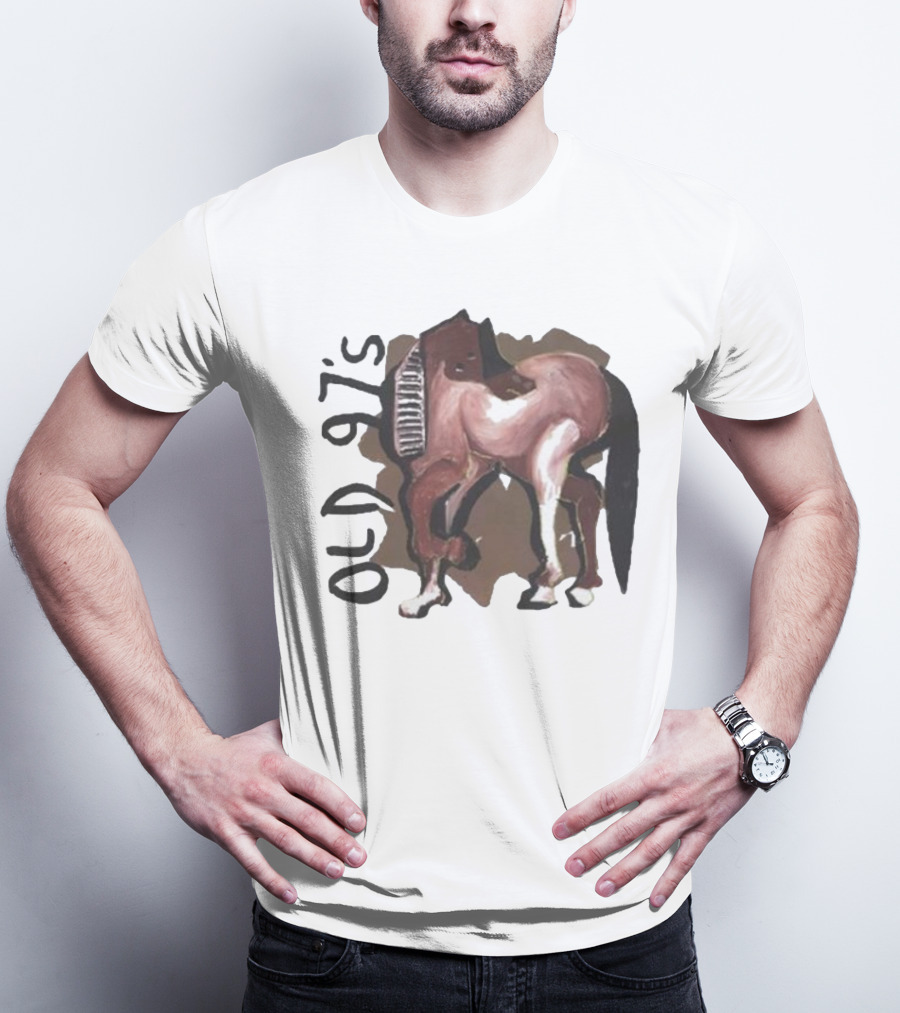 Old 97’s Abstract Horse Painting American Primitive T-Shirt