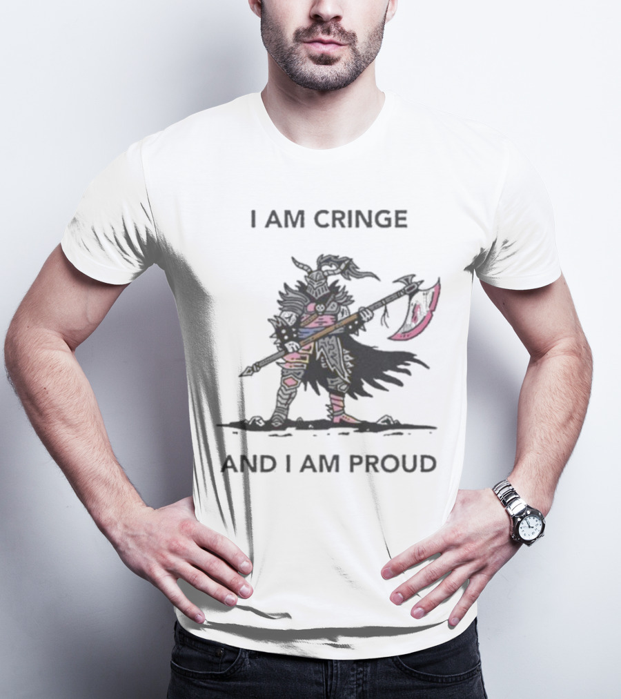 I Am Cringe And I Am Proud Warrior With Scythe T-Shirt