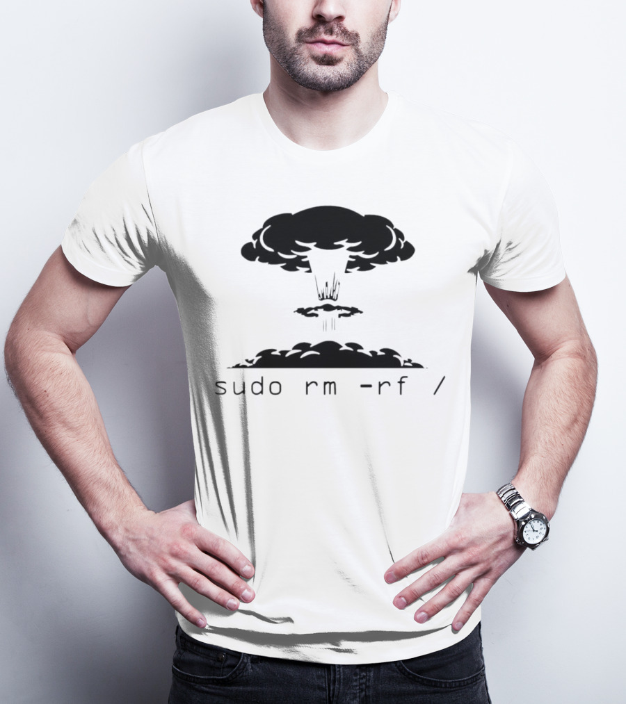 Sudo Rm Rf Explosive Kaboom Command T-Shirt