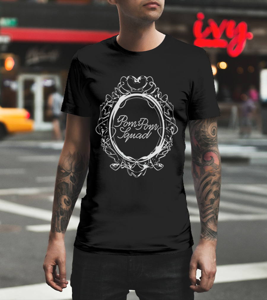 Pom Pom Squad Band Ornate Mirror Frame T-Shirt