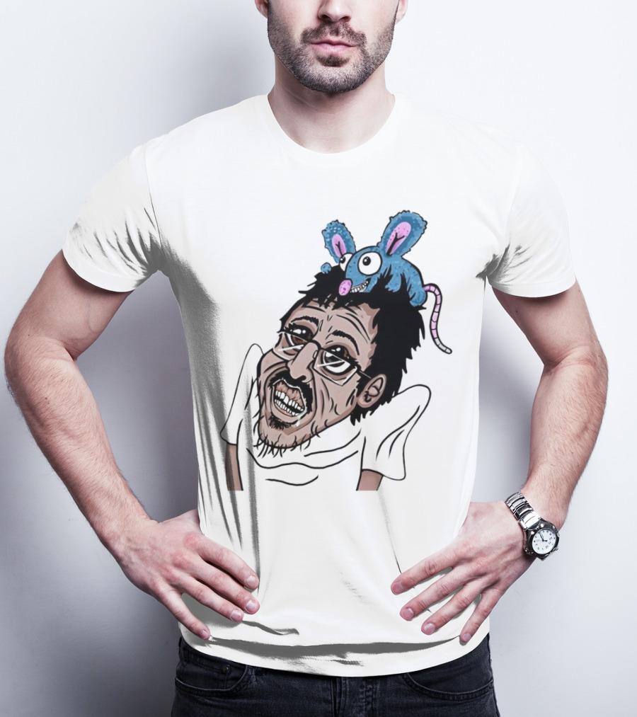 Ricky Berwick With Cartoon Rat On Head T-Shirt