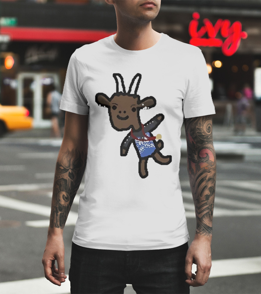 Goat Wearing Medal Inspired By Gymnastics Champion T-Shirt
