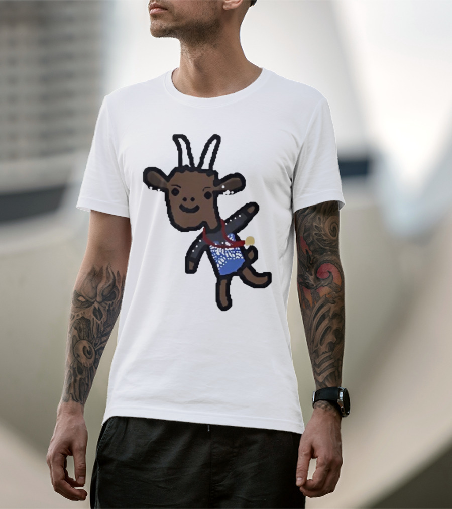Goat Wearing Medal Inspired By Gymnastics Champion T-Shirt