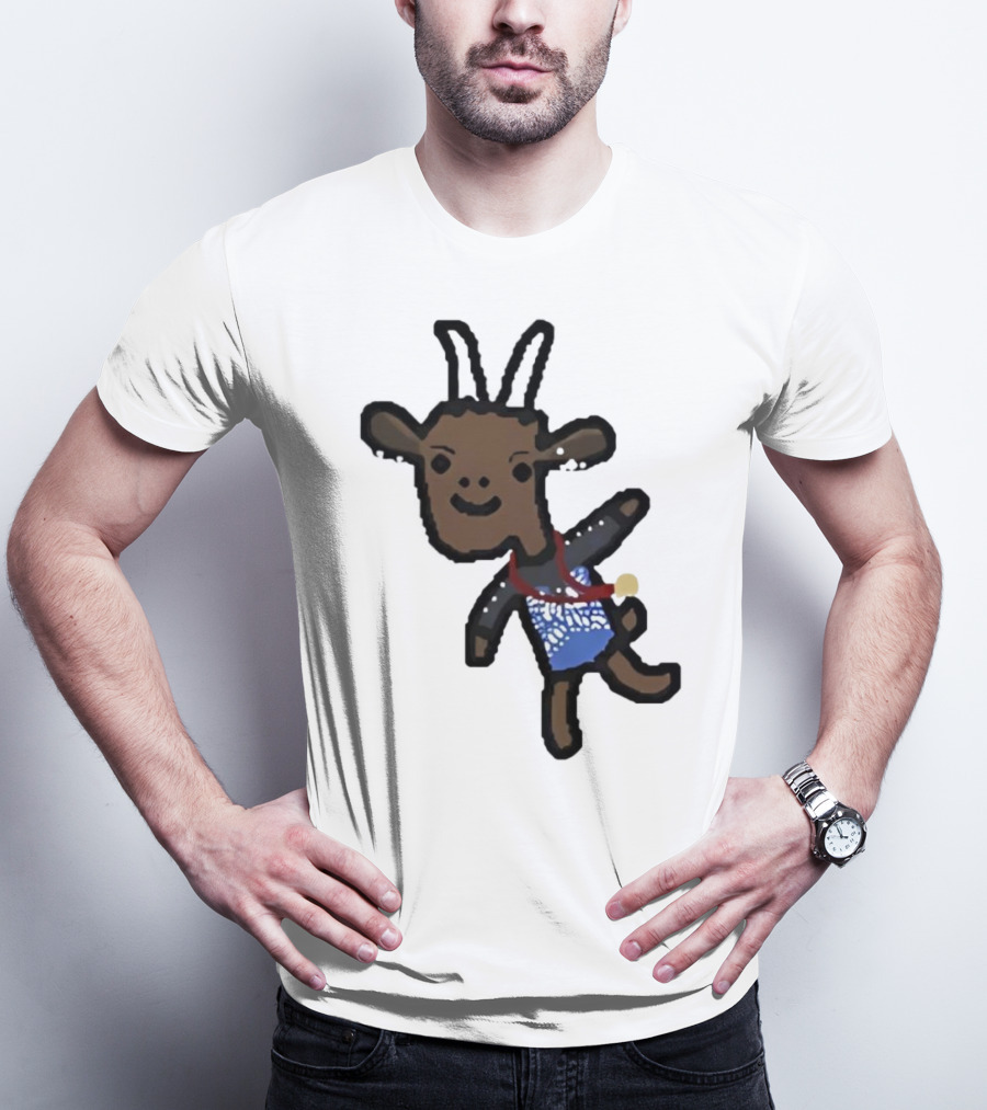 Goat Wearing Medal Inspired By Gymnastics Champion T-Shirt