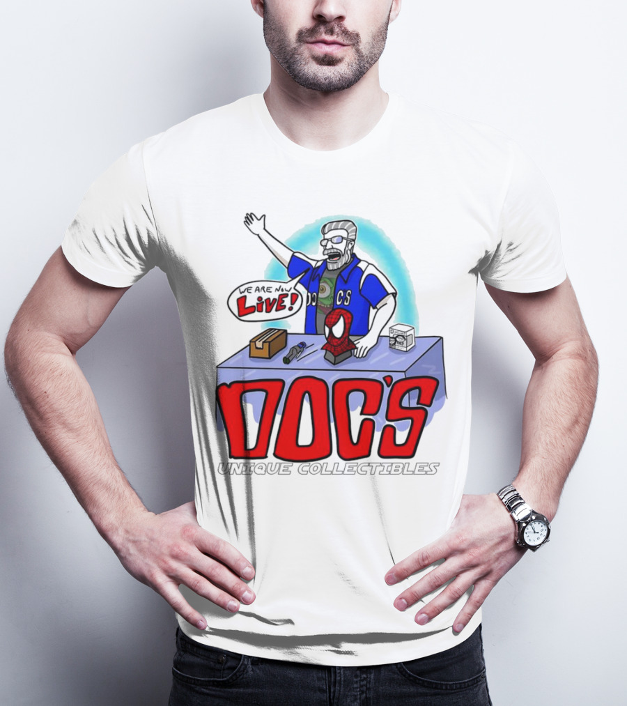 Doc's Unique Collectibles We Are Now Live T-Shirt