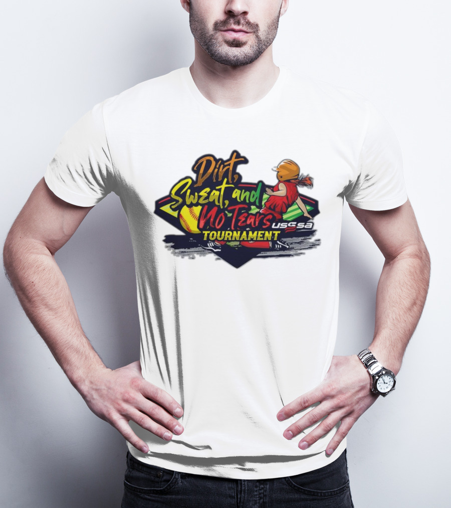 USSSA Texas Dirt Sweat And No Tears Tournament T-Shirt